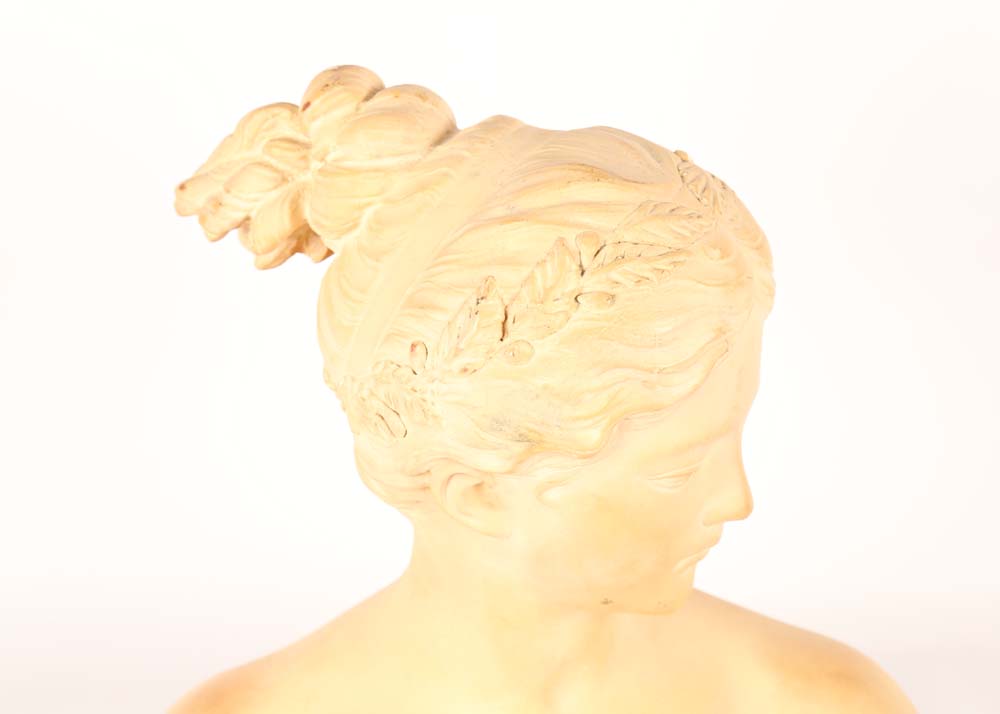 Vintage Plaster Greek Goddess Bust | EBTH