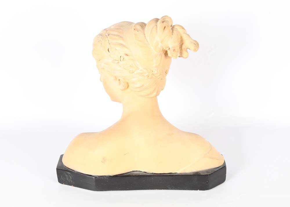 Vintage Plaster Greek Goddess Bust | EBTH