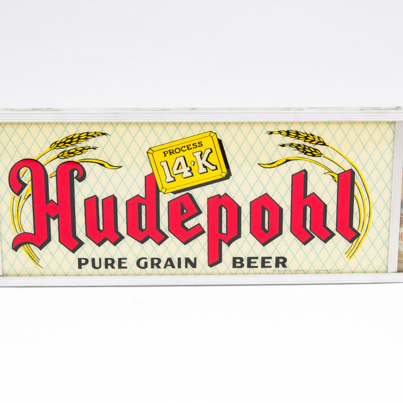 Vintage Light Up Hudepohl Beer Sign | EBTH