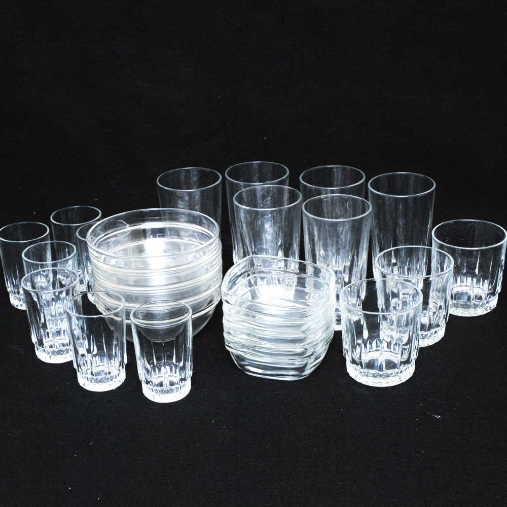 French Arcoroc Glassware and Bowls | EBTH