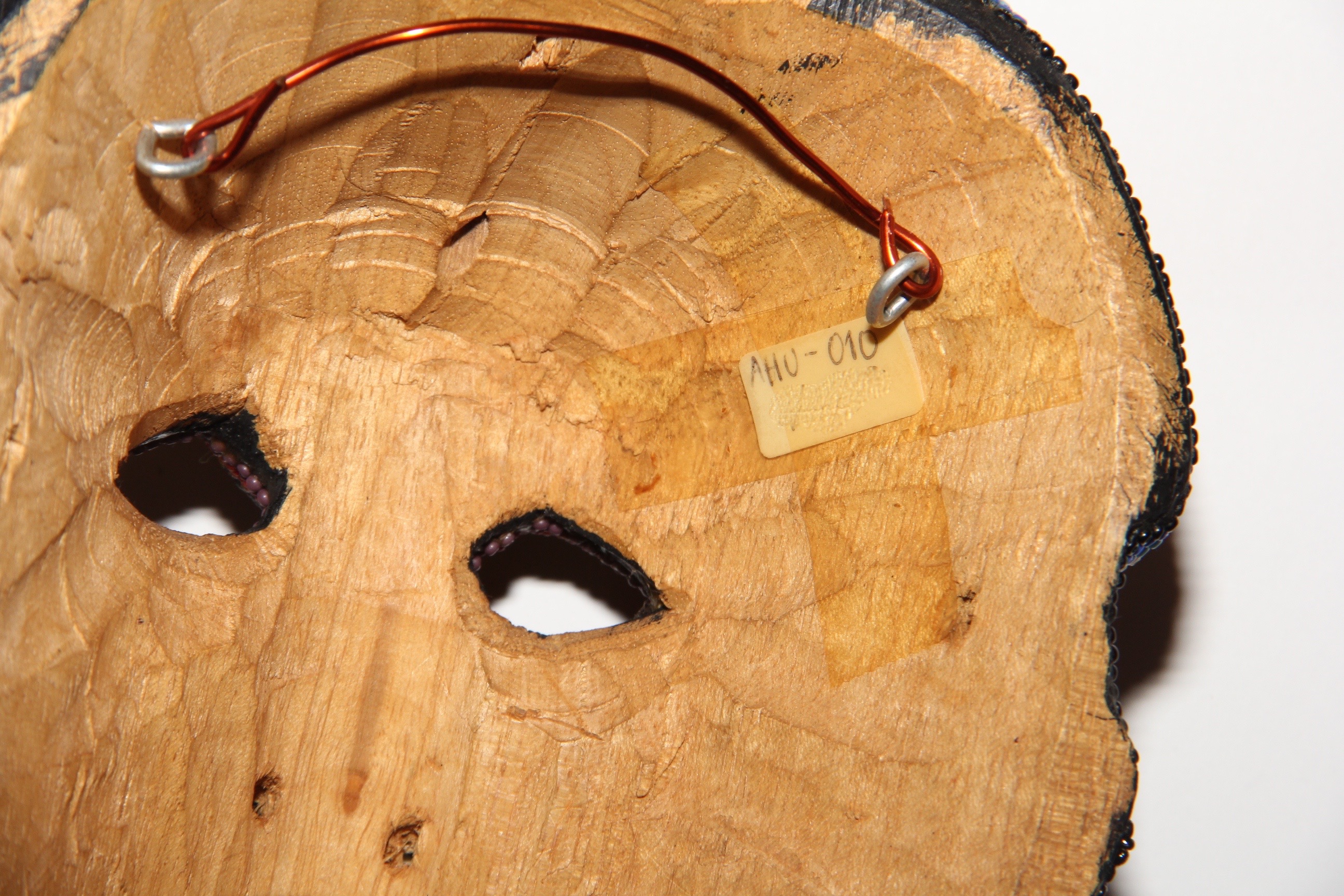 Mexican Huichol Kuka Style Beaded Wooden Mask | EBTH