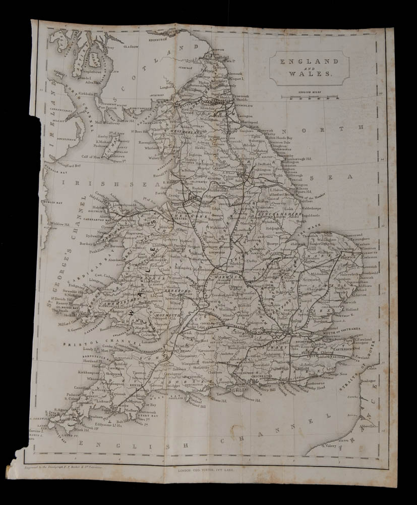 Four Unframed 19th Century Maps of Britain | EBTH
