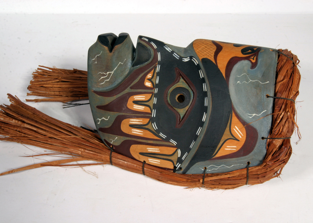 T. Enoch Corson Lummi Carved Wood Mask | EBTH