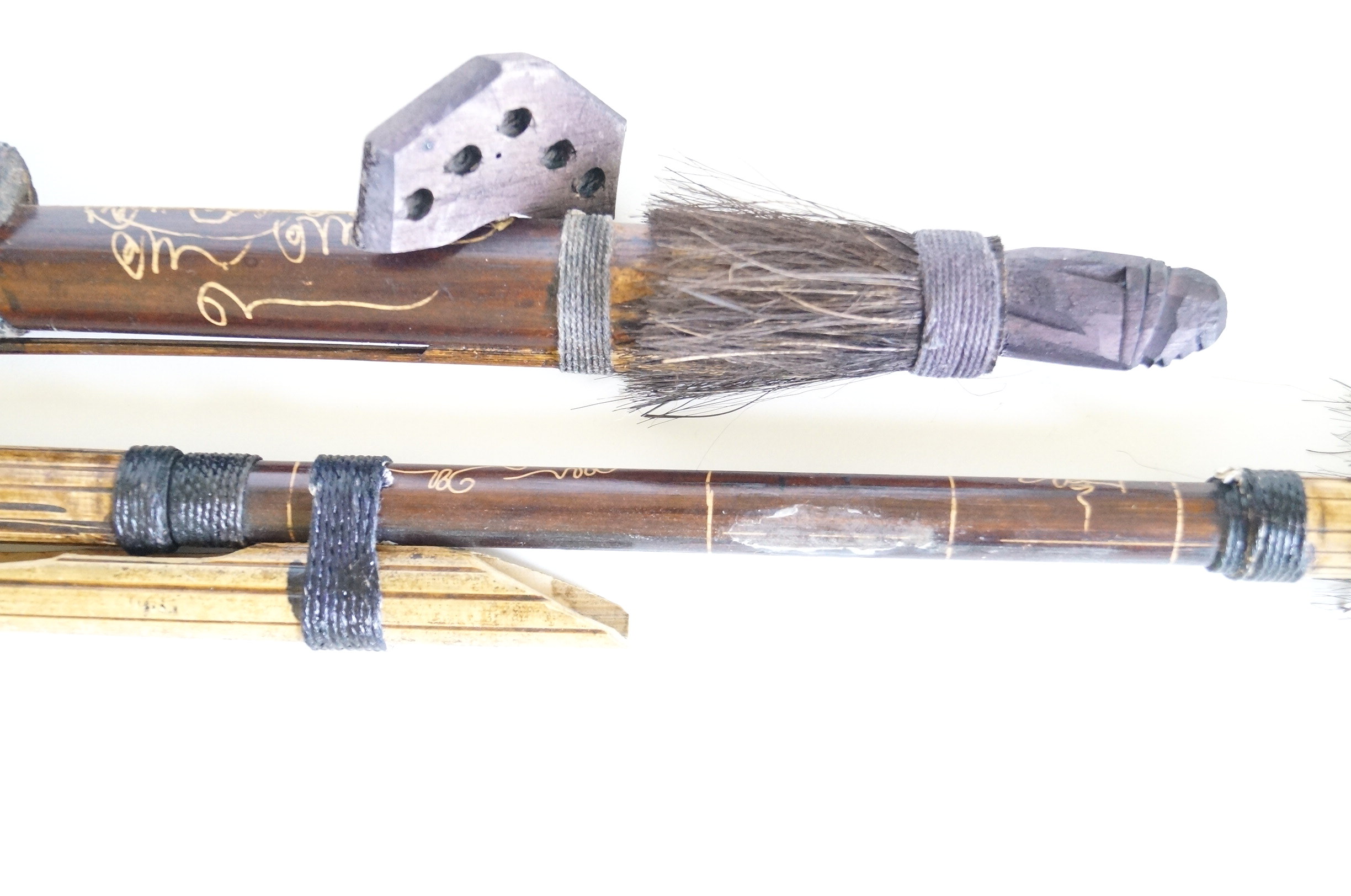 Handcrafted Indonesian Tribal Blow Dart Gun, Darts and Pouch | EBTH