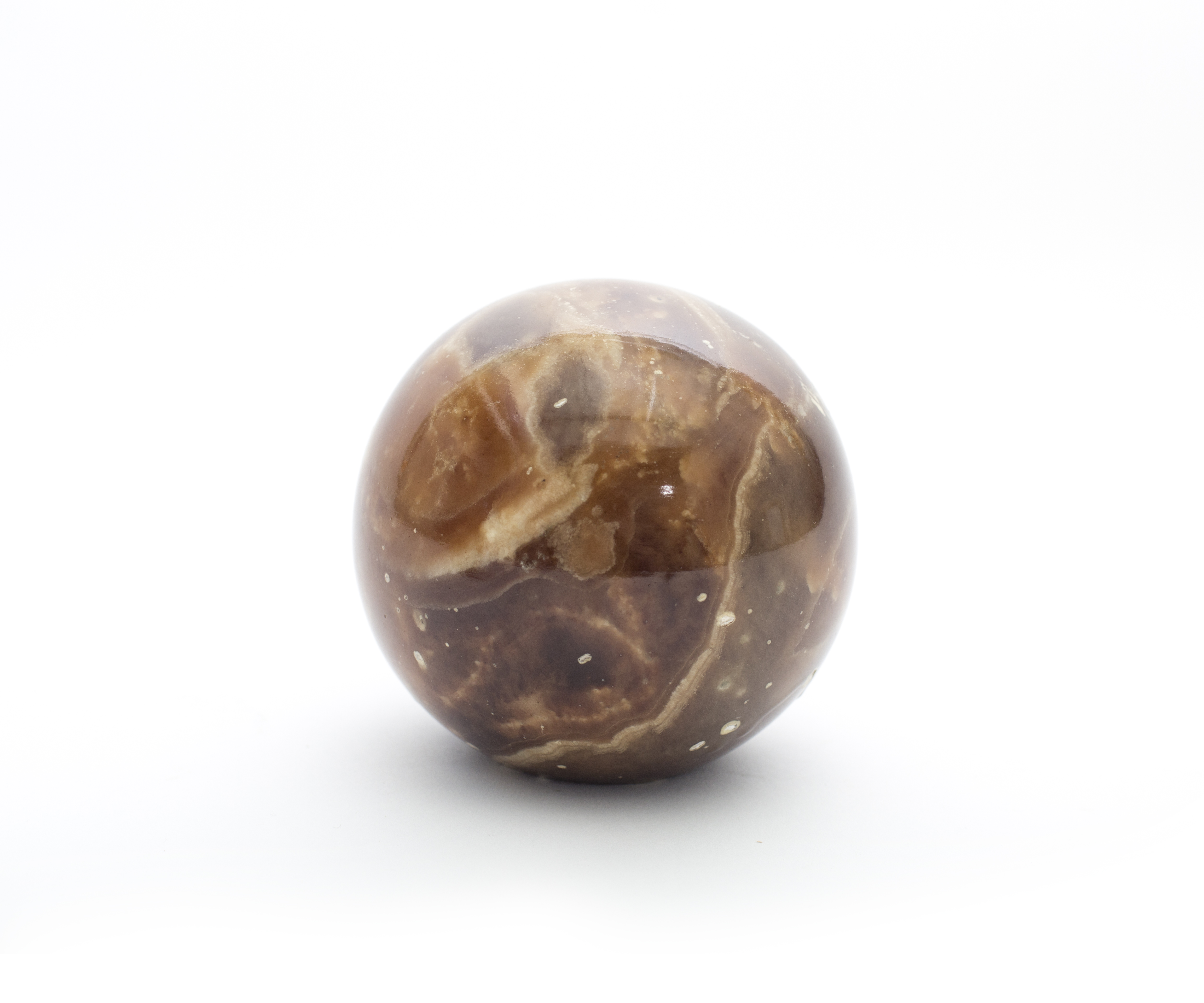 Pair of Hand Carved Alabaster Spheres | EBTH