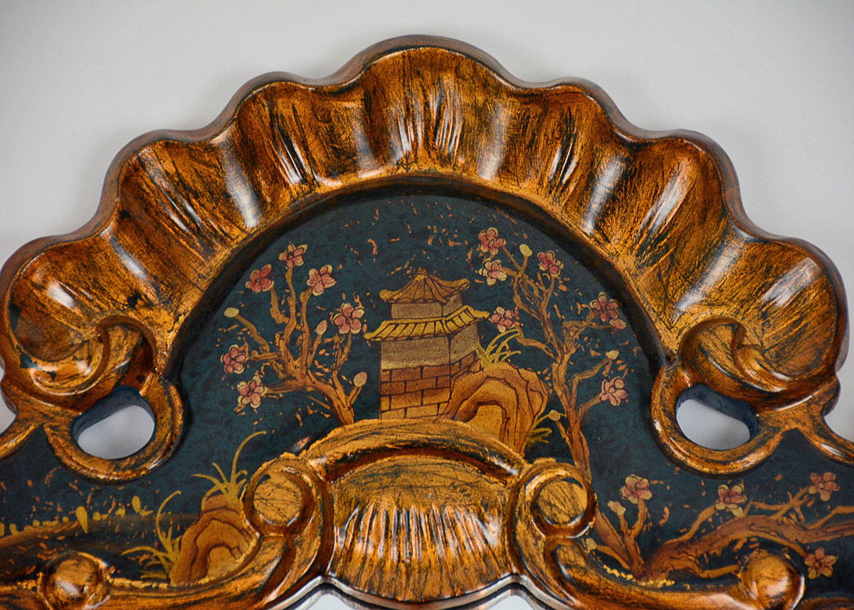 Japanese Motif Rococo Style Wall Mirror | EBTH