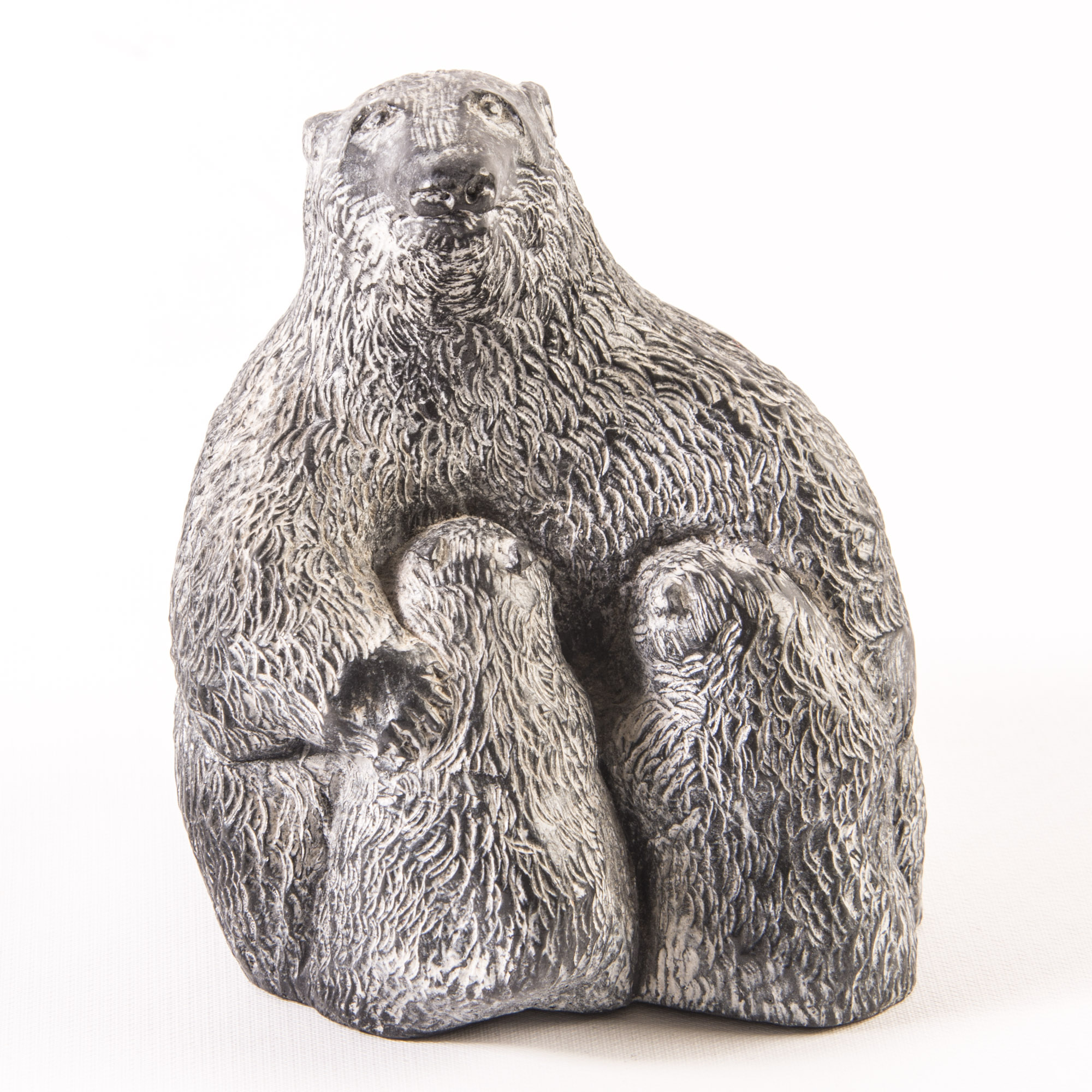 A. Wolf Inuit Hand Carved Soapstone Sculpture | EBTH