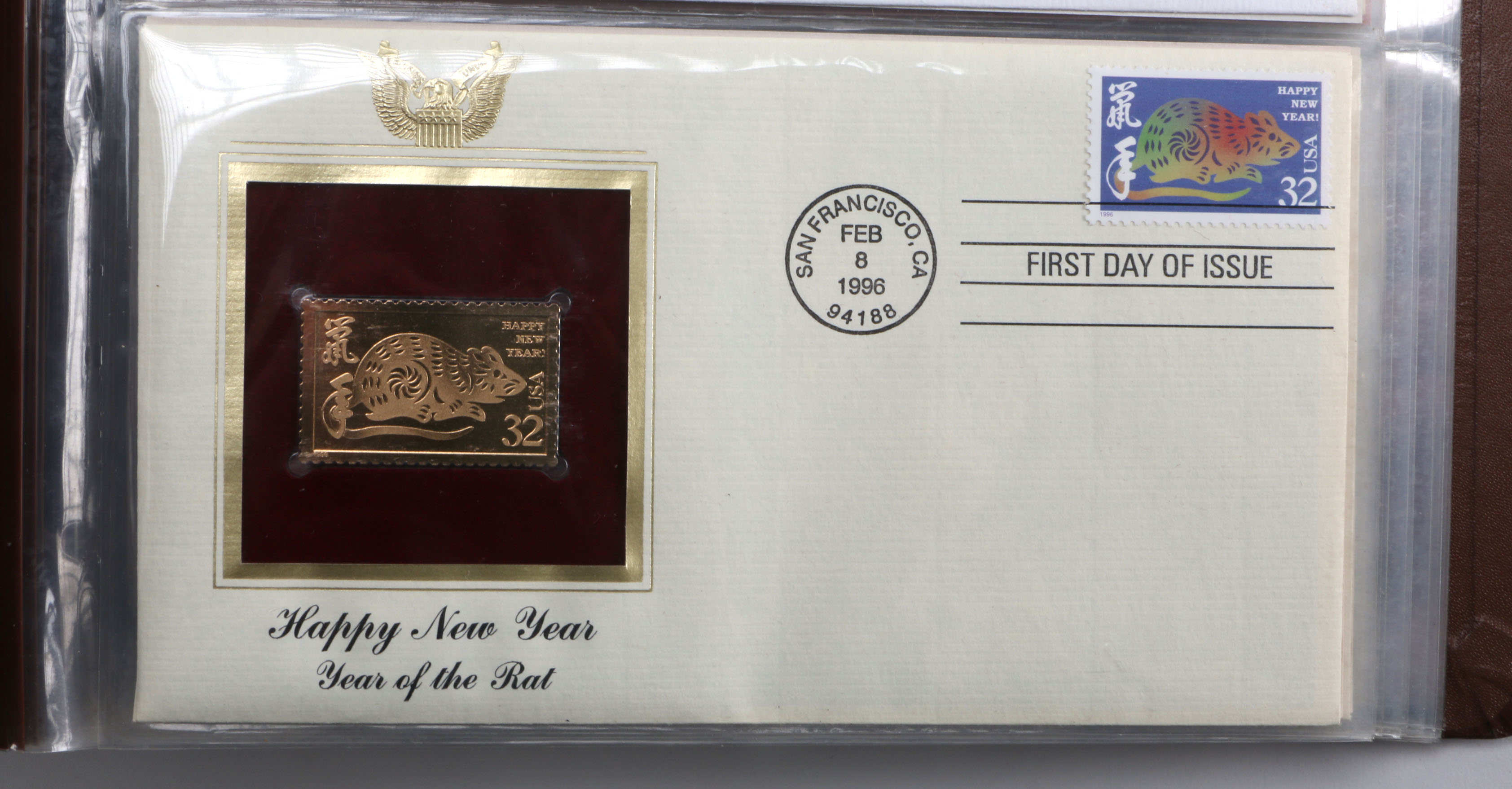 22K Gold Covered Proof Replica Stamp Collection | EBTH