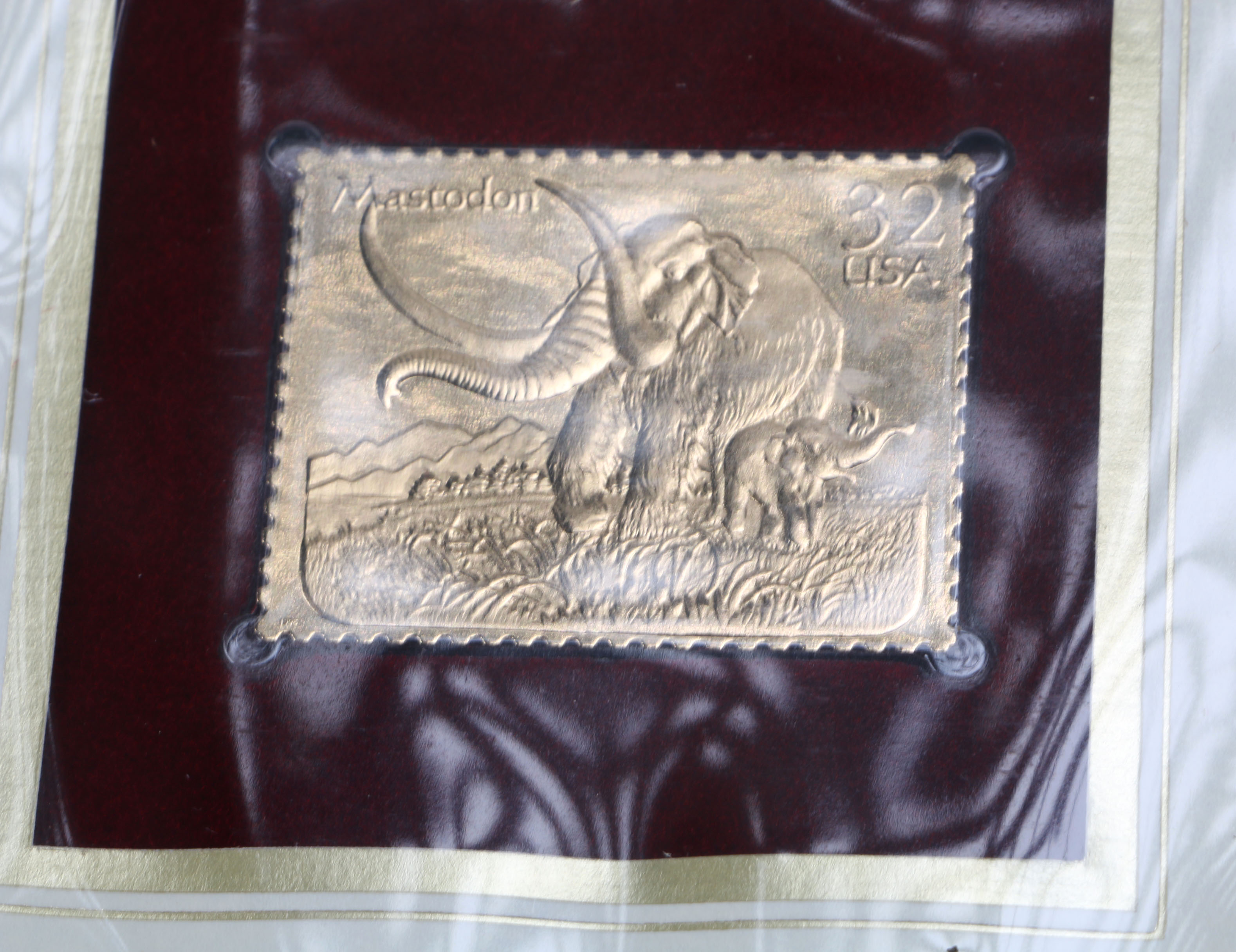 22K Gold Covered Proof Replica Stamp Collection | EBTH