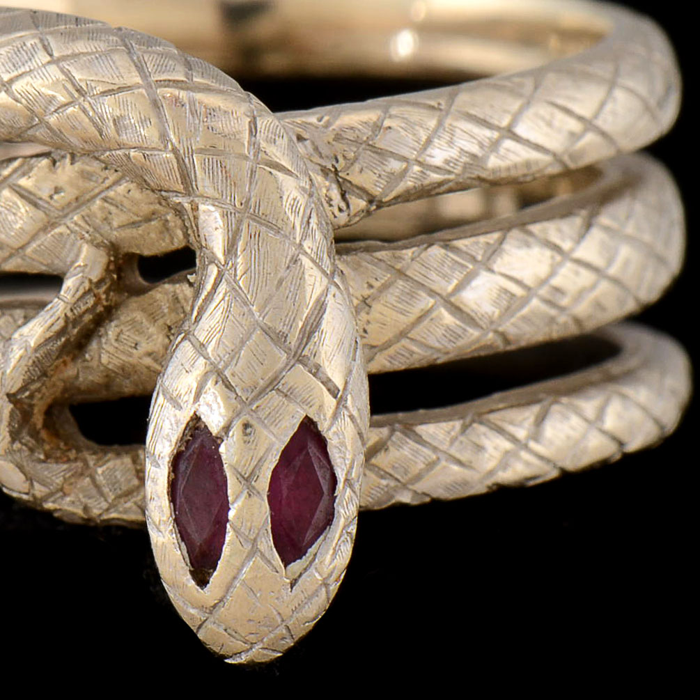 14K Gold Snake Ring | EBTH