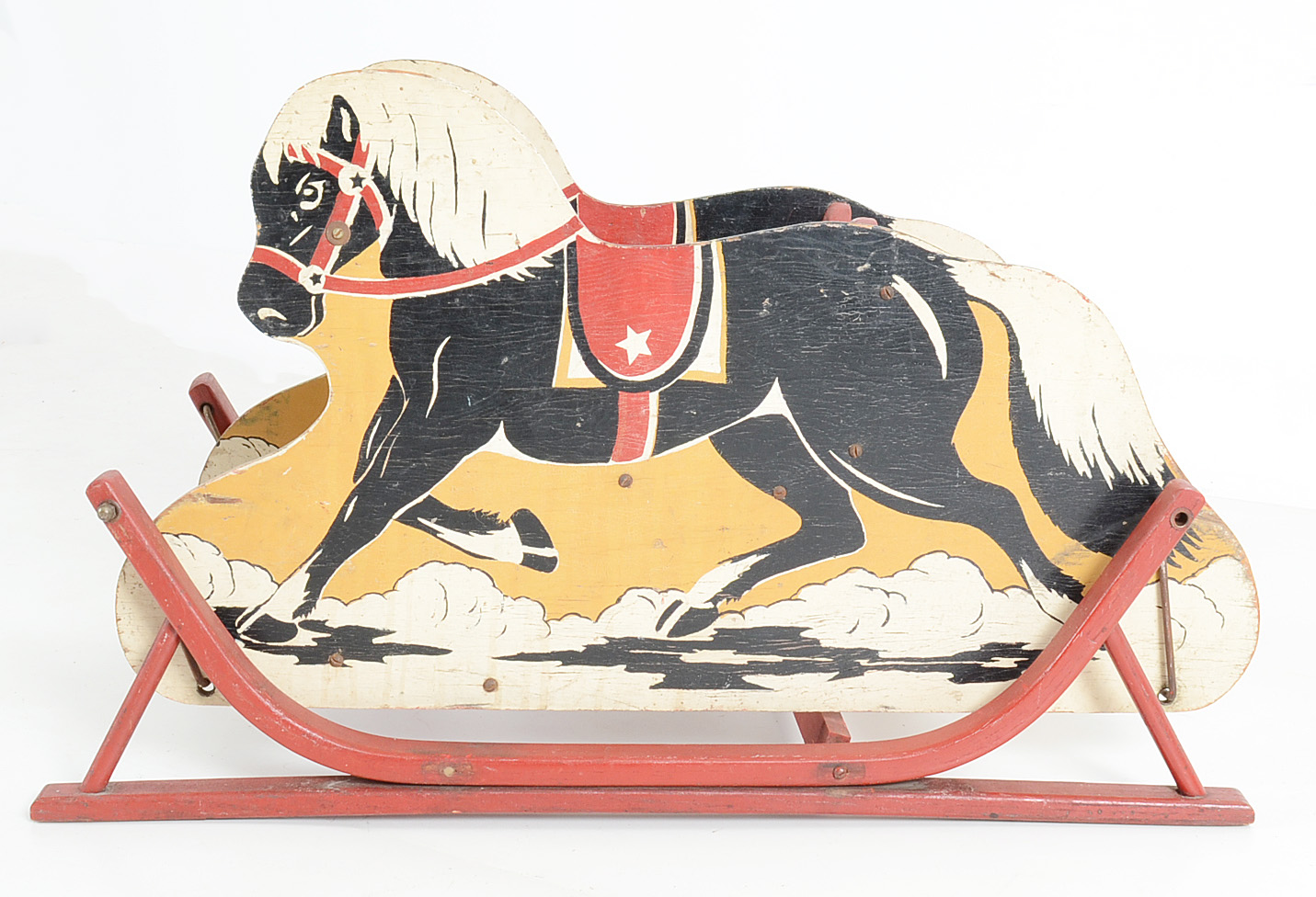 Vintage 1950s Shoo Fly Childs Glider Rocking Horse | EBTH