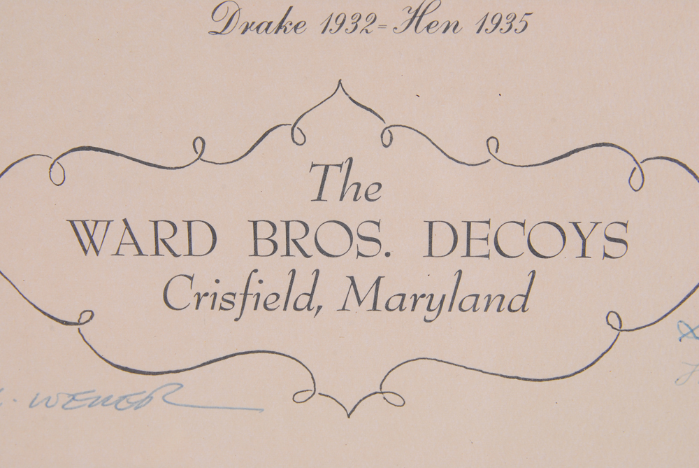 Signed and Numbered "The Ward Bros. Decoys" Print | EBTH