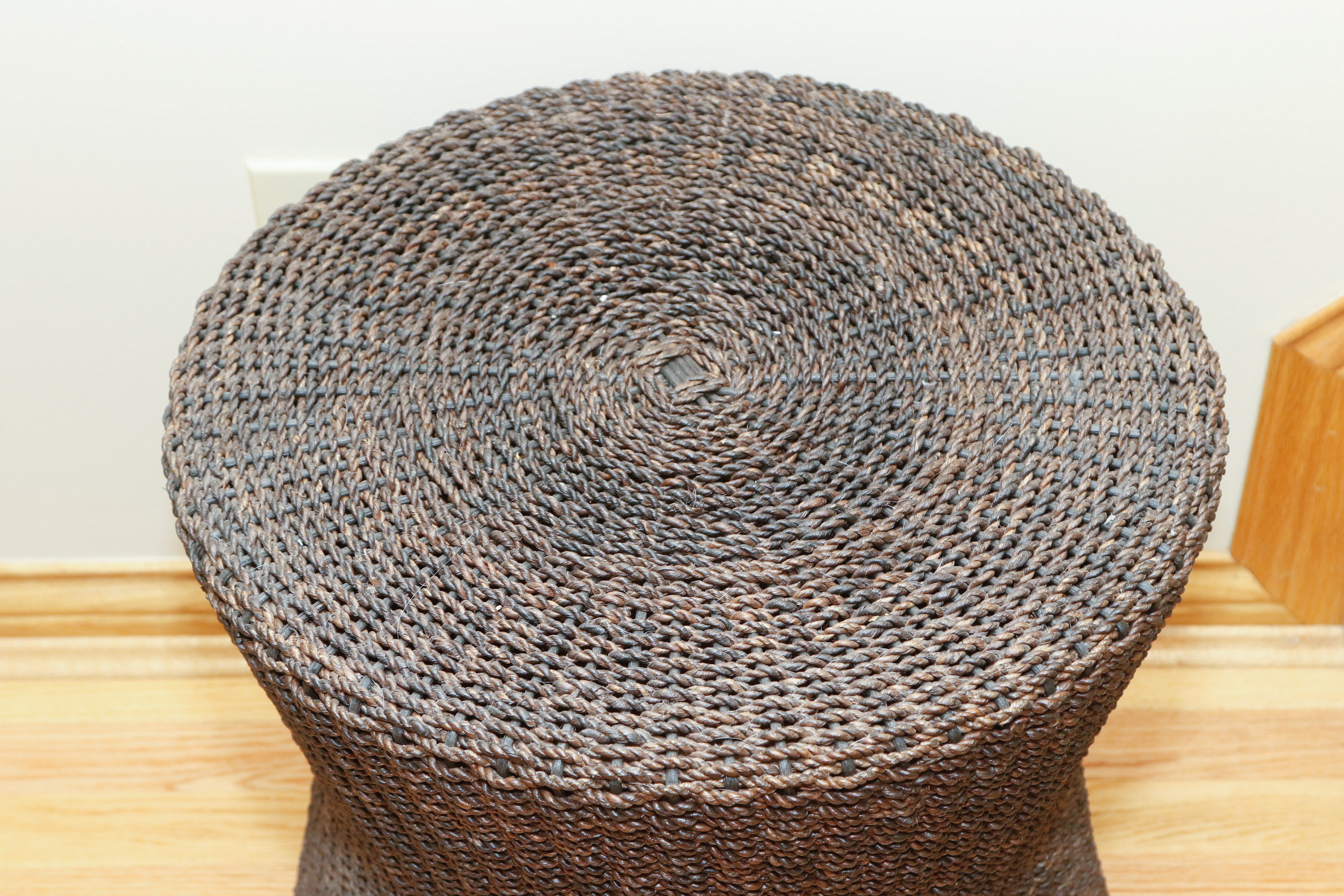Resin Wicker Drum Table | EBTH
