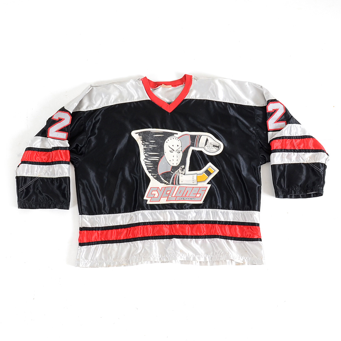 1990s Cincinnati Cyclones Game Worn Hockey Jersey | EBTH