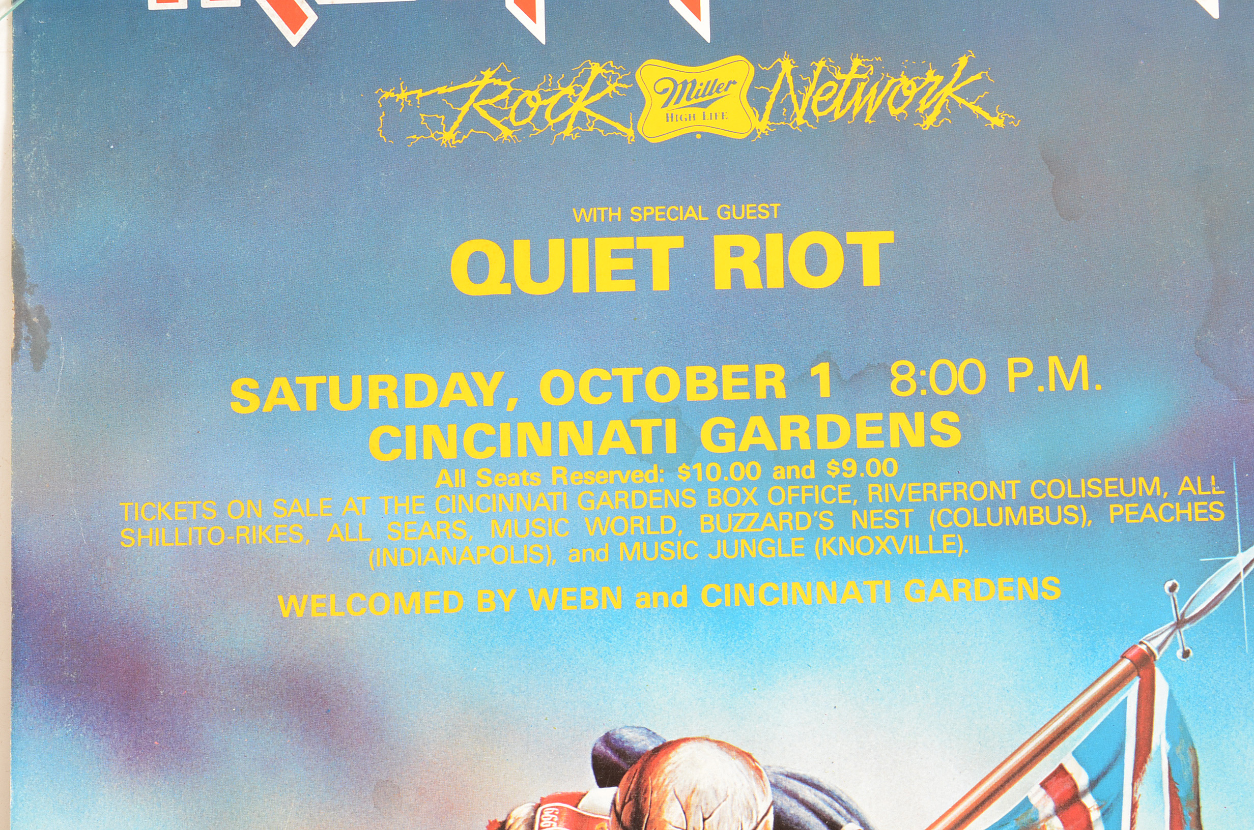 Iron Maiden And Quiet Riot Concert Poster | EBTH