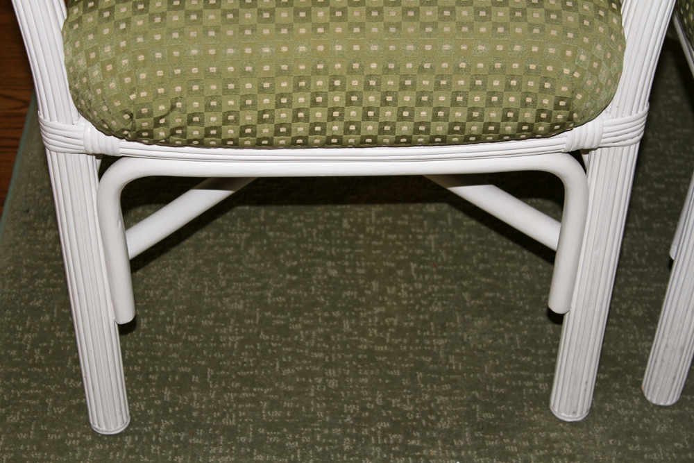 Set of Six White Cane Chairs | EBTH