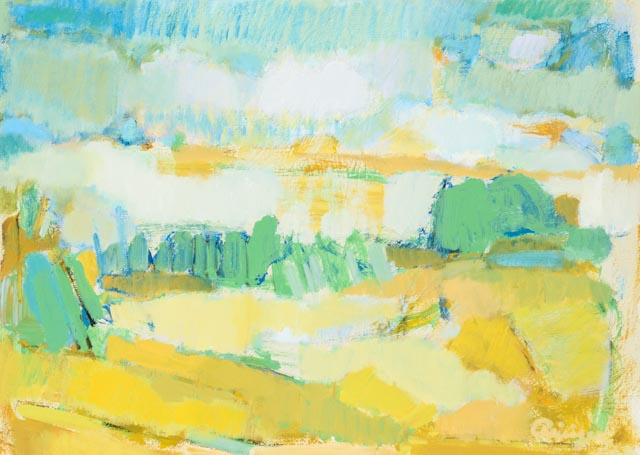 Harry Reisiger Original Acrylic "Landscape, Summer Day" - WVXU | EBTH