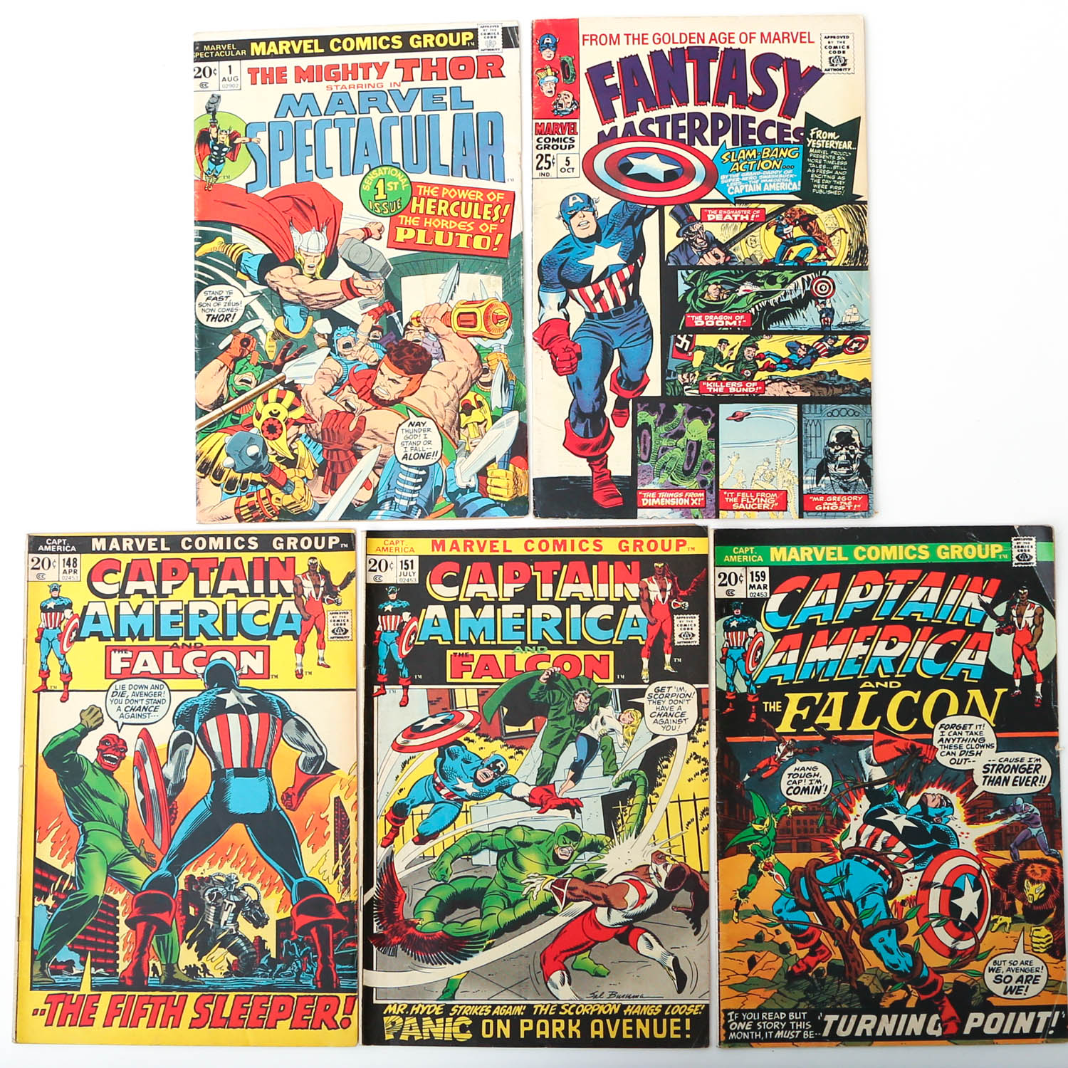 Grouping of Vintage Marvel Comic Books | EBTH