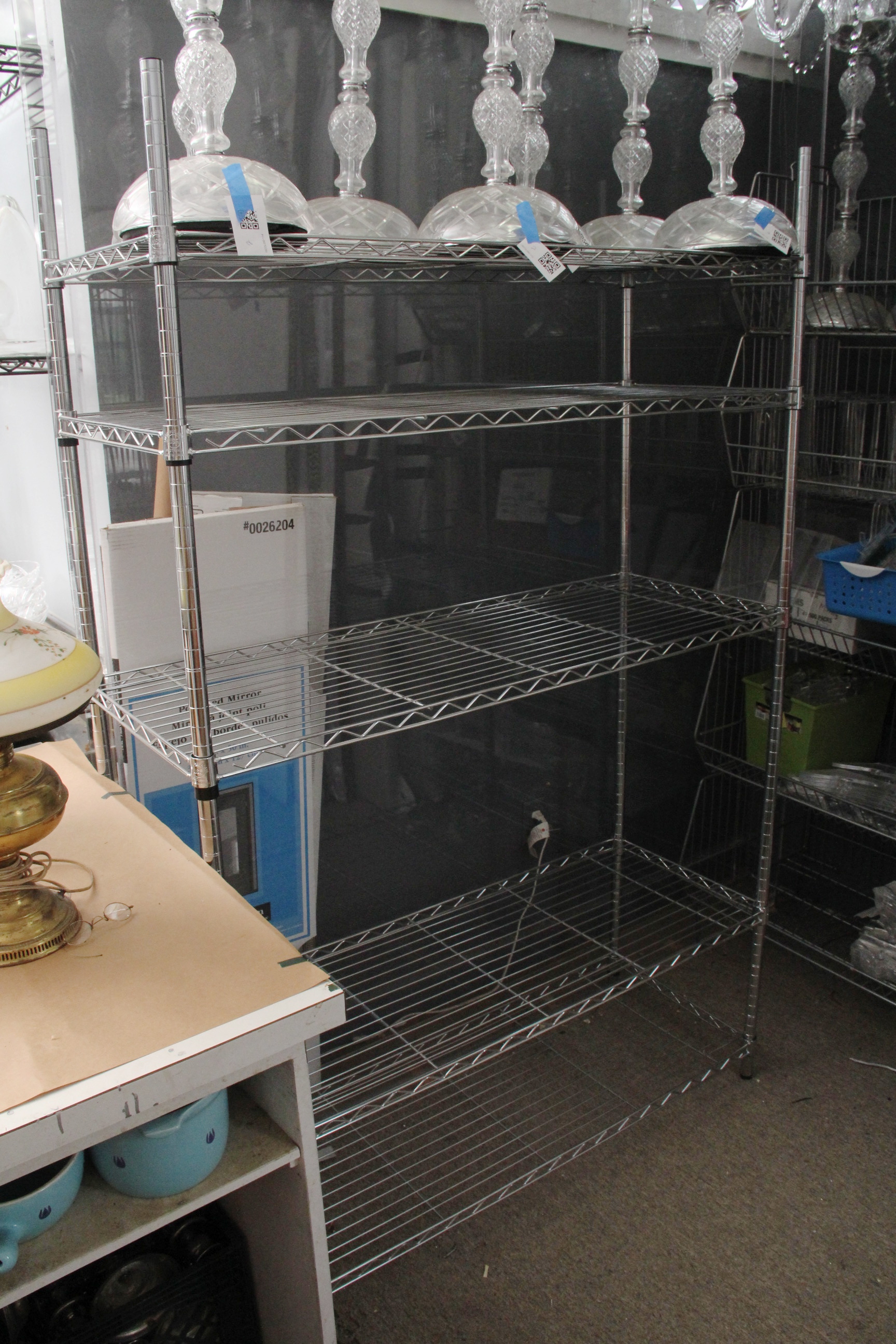 Chrome Shelf Tech System Metal Shelving Unit | EBTH