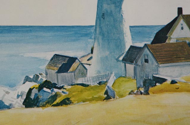 Four Unframed Edward Hopper Watercolor Reproduction Prints | EBTH