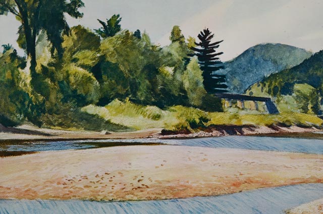 Four Unframed Edward Hopper Watercolor Reproduction Prints | EBTH