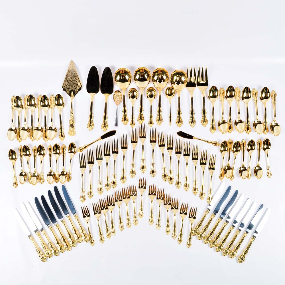Retroneu Regence Gold Plated Flatware | EBTH