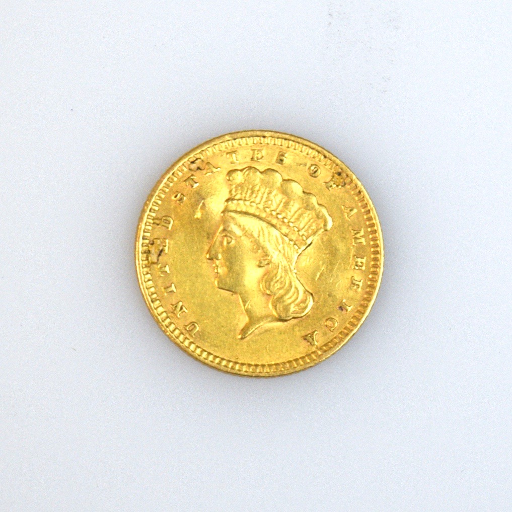 1857 P Gold Dollar Coin | EBTH