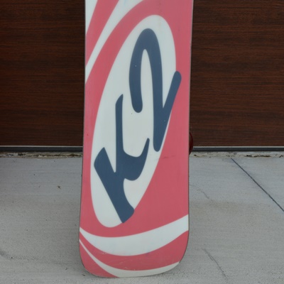 K2 Fat Bob Snow Board and Two Plastic Sleds | EBTH