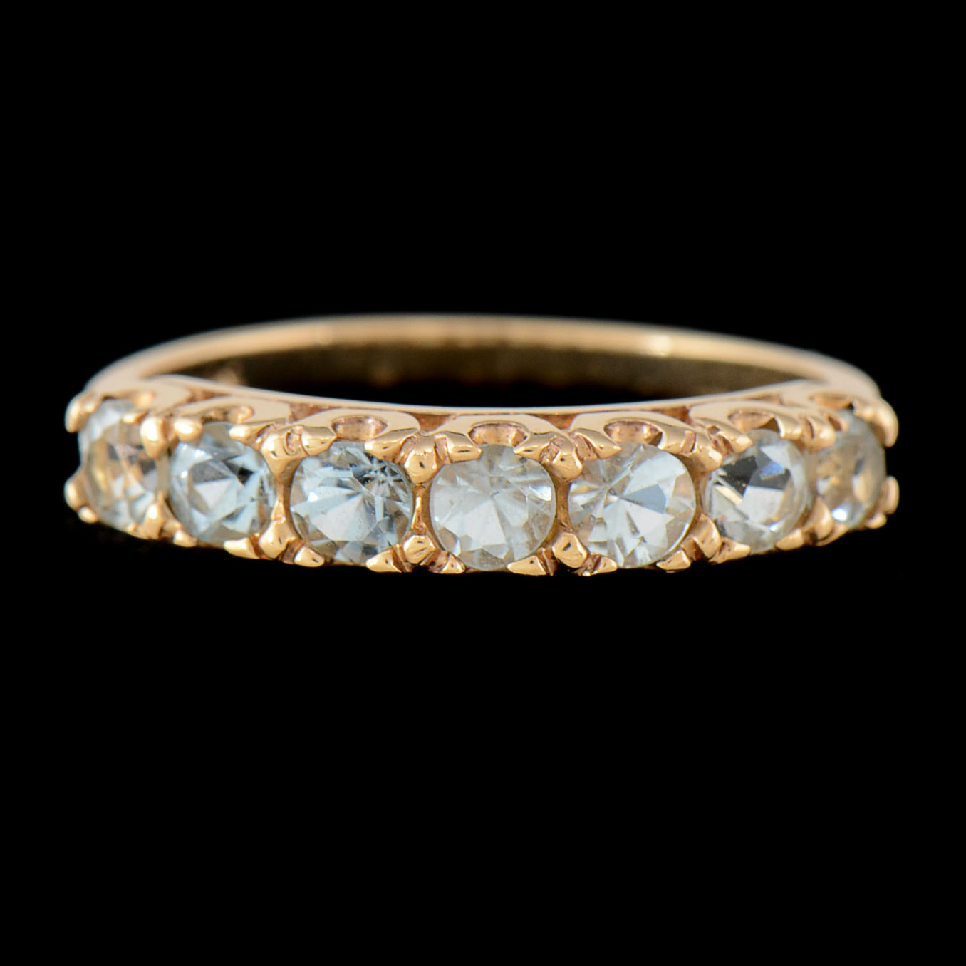 10K Gold Aquamarine Ring | EBTH