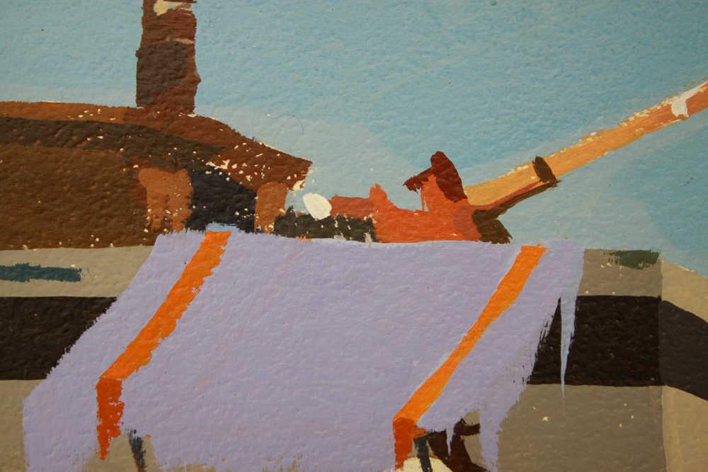 Collection of Five of Barbé Acrylic Paintings on Board | EBTH