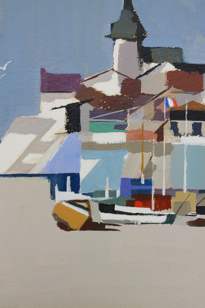 Collection of Five of Barbé Acrylic Paintings on Board | EBTH