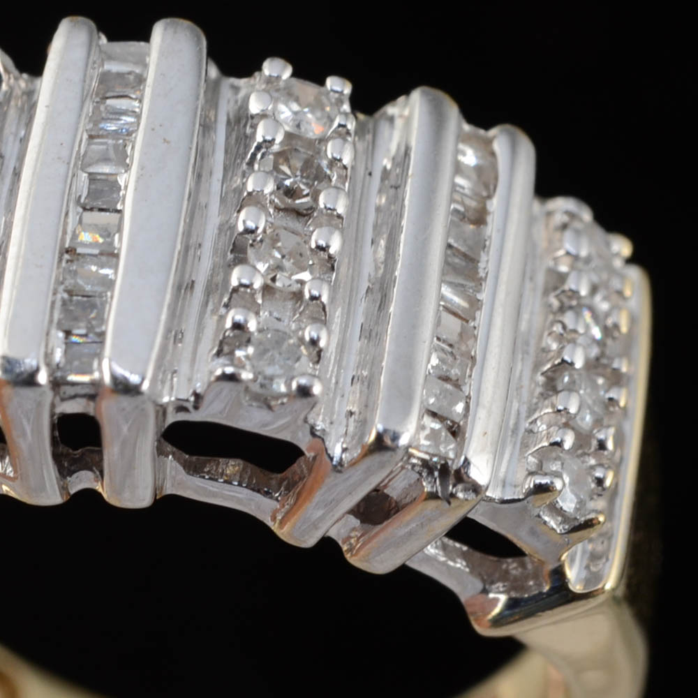 10K Gold Diamond Ring | EBTH