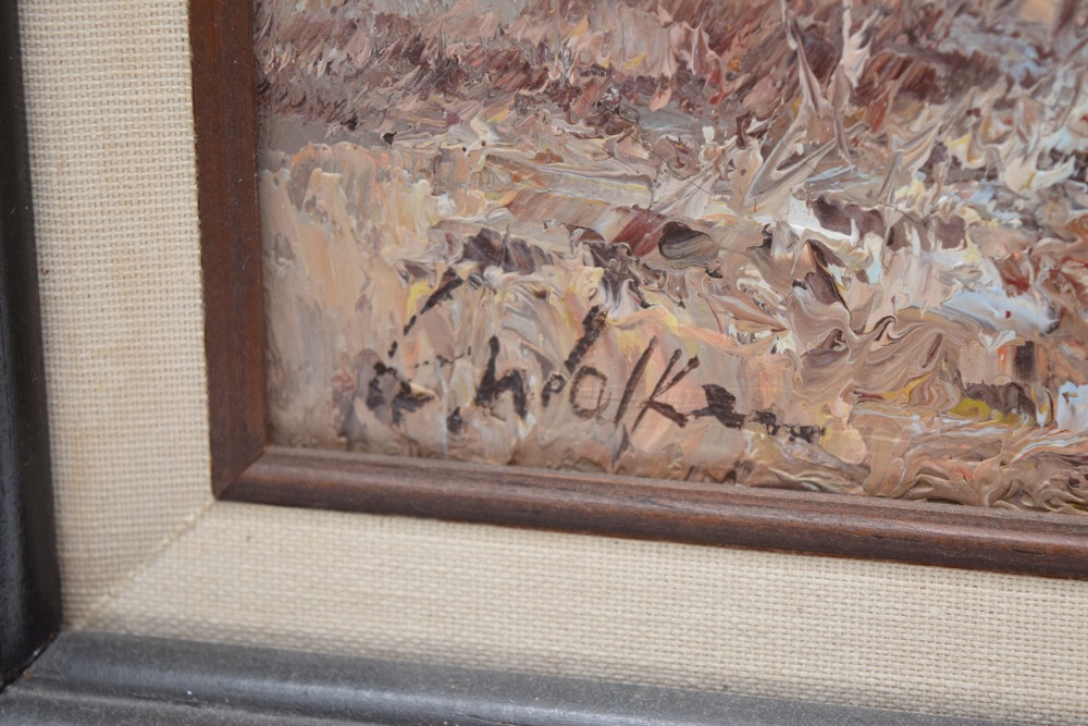 G. Walker Original Landscape Oil on Canvas | EBTH