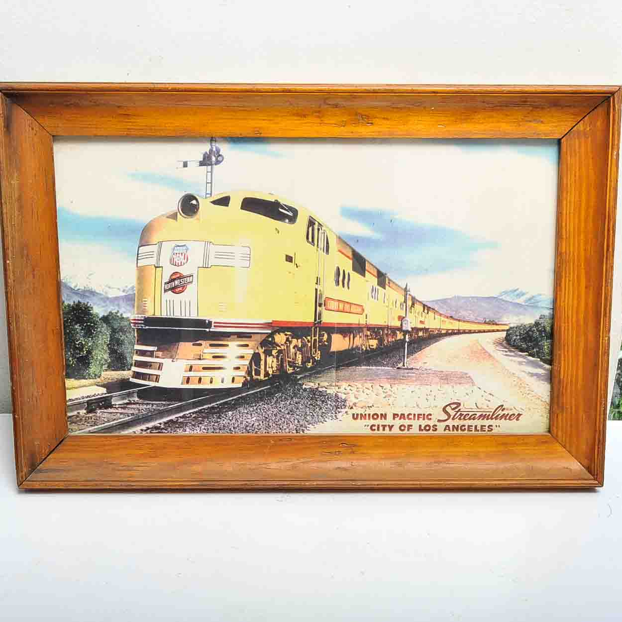 Framed Union Pacific Streamliner "City of Los Angeles" Advertisement | EBTH