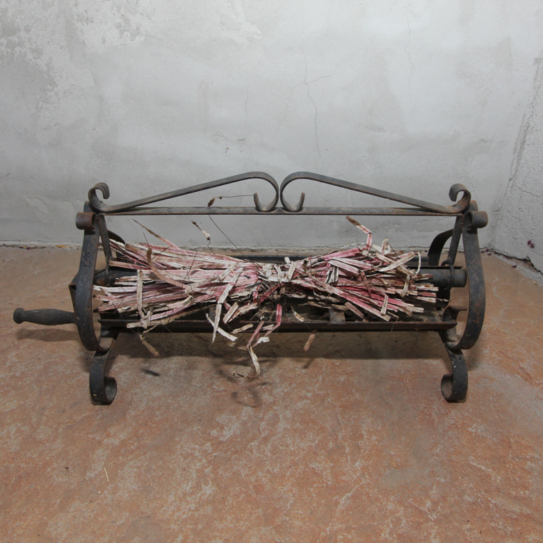 Cast Iron Newspaper Log Roller | EBTH