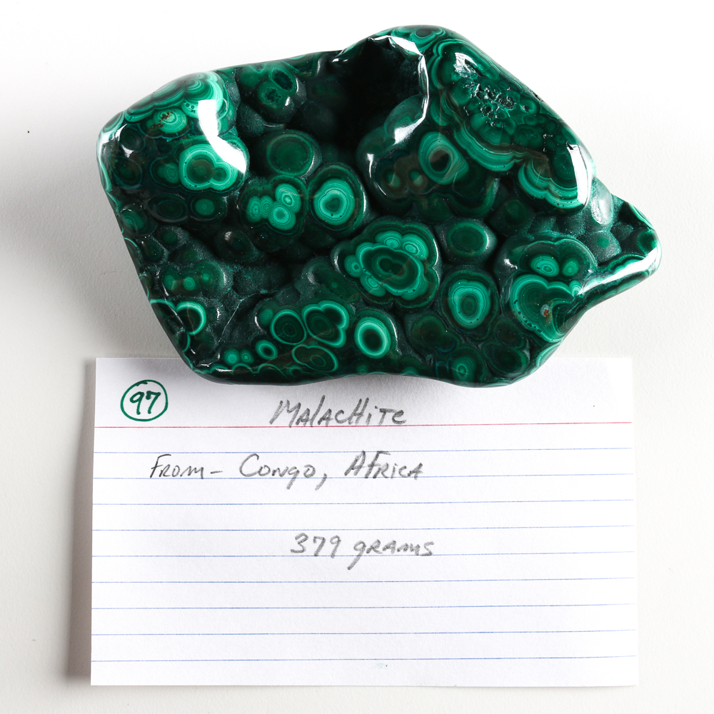 Polished Malachite Sample from the Congo | EBTH
