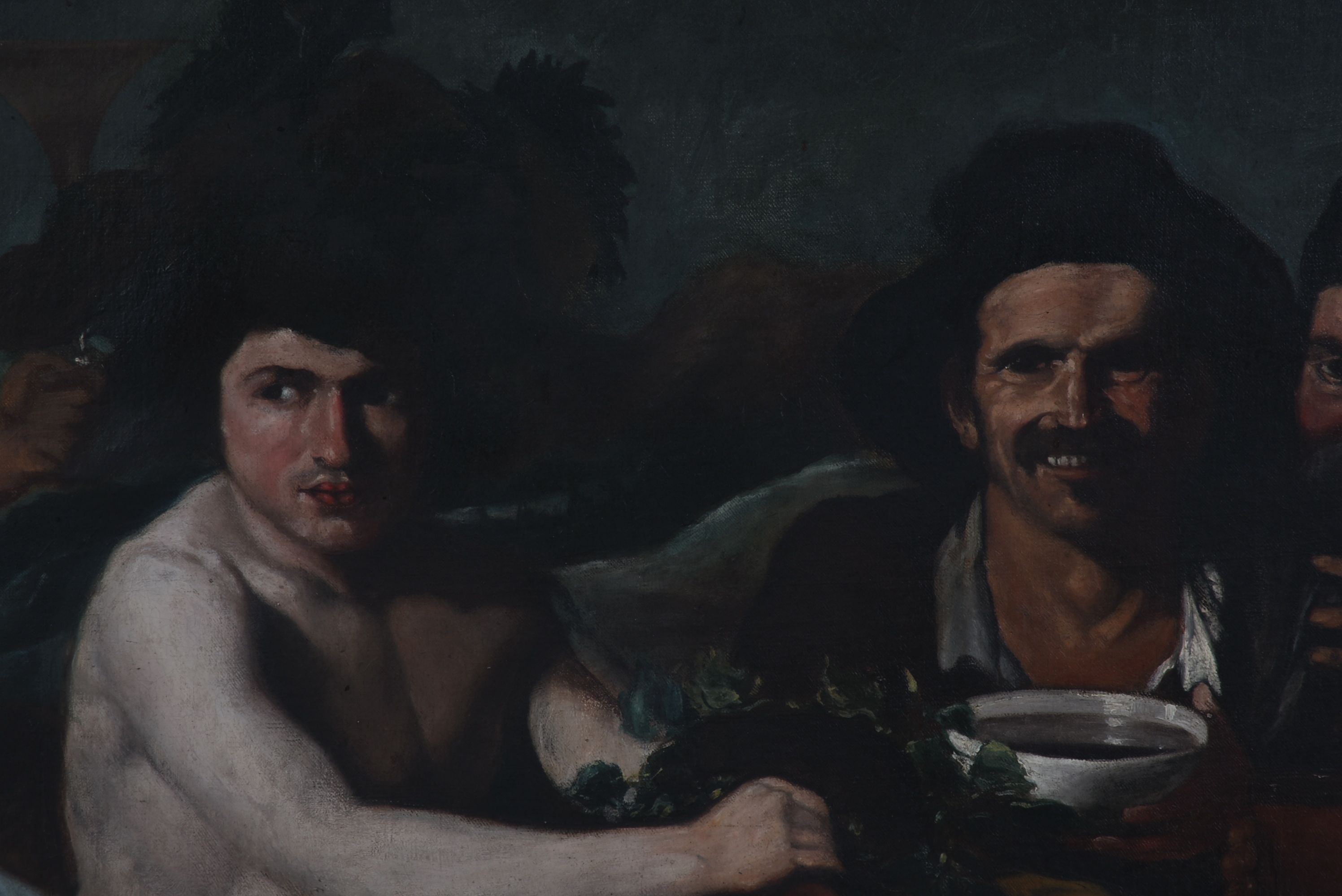 After Velázquez "The Feast of Bacchus" Oil Painting on Canvas | EBTH