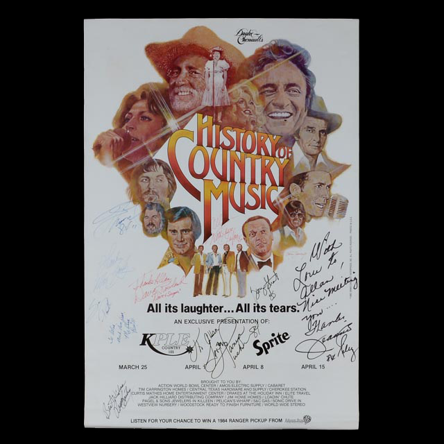 Autographed "History of Country Music" Poster | EBTH