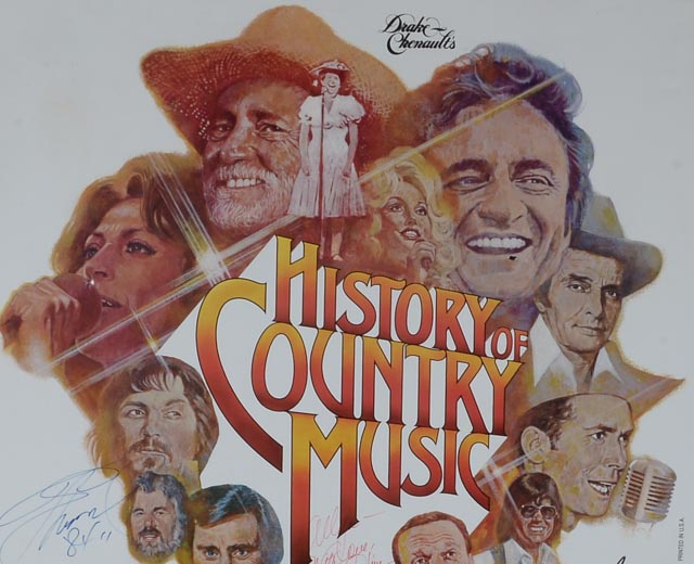 Autographed "History of Country Music" Poster | EBTH