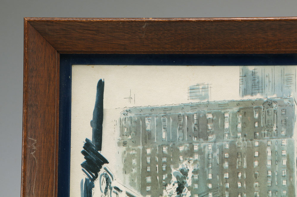 John Hayman Signed Offset Lithograph "Rockefeller Center" | EBTH