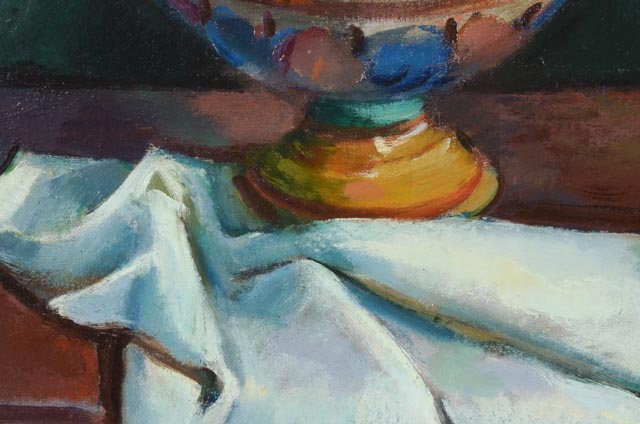 John Ellsworth Weis Oil on Canvas "Still Life with Green Apples" | EBTH