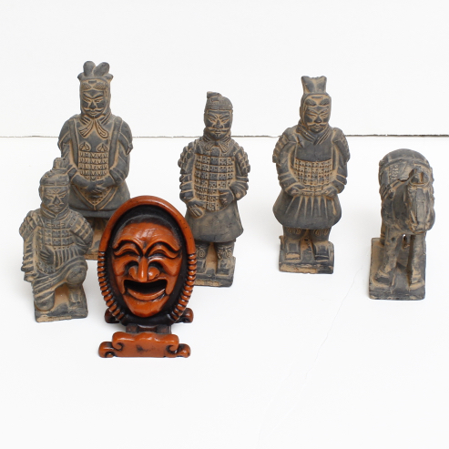 Set of Chinese Clay Figurines | EBTH