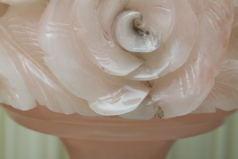 Pair of Pink Alabaster Table Lamps | EBTH