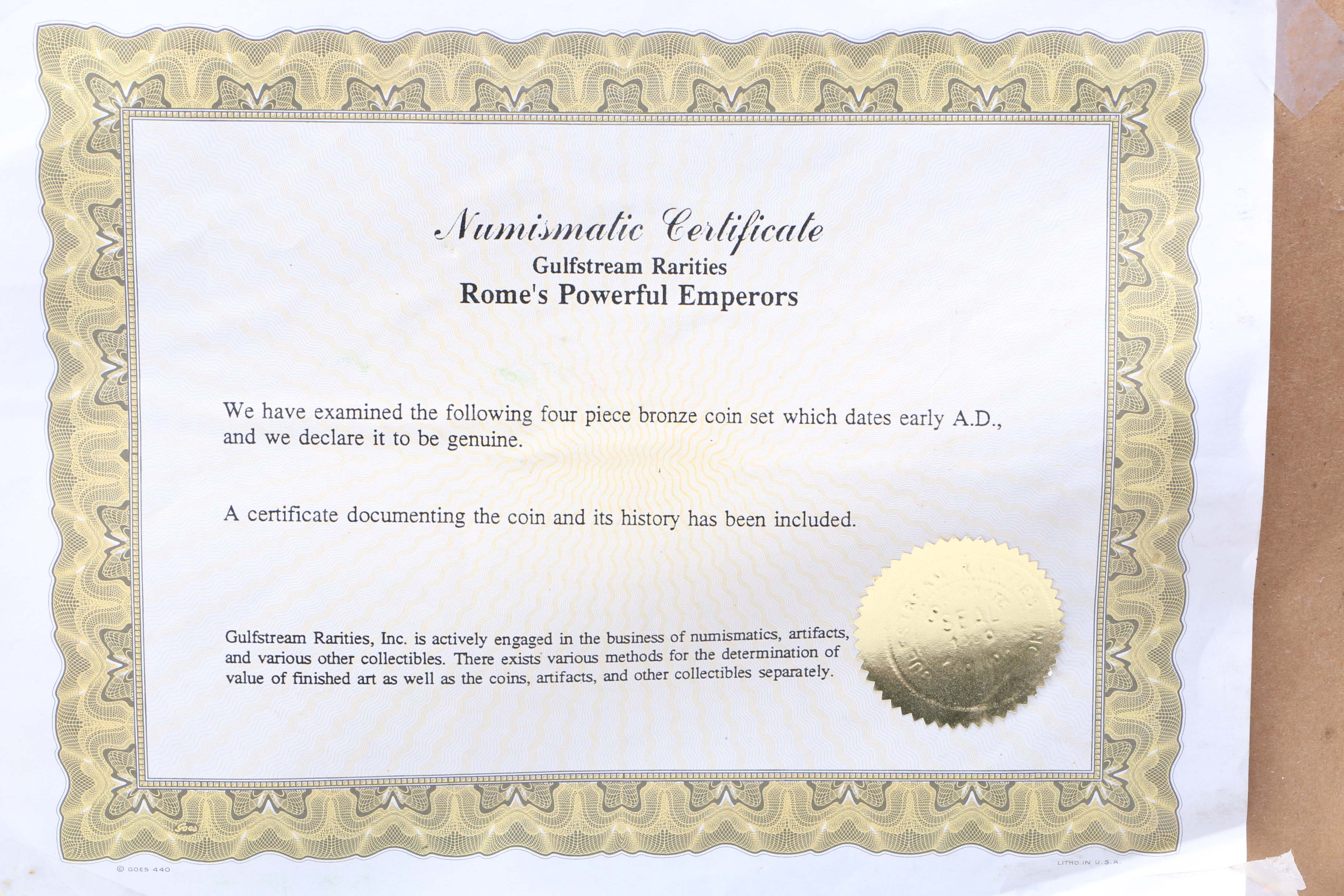 Framed "Rome's Powerful Emperors" Coin Set | EBTH