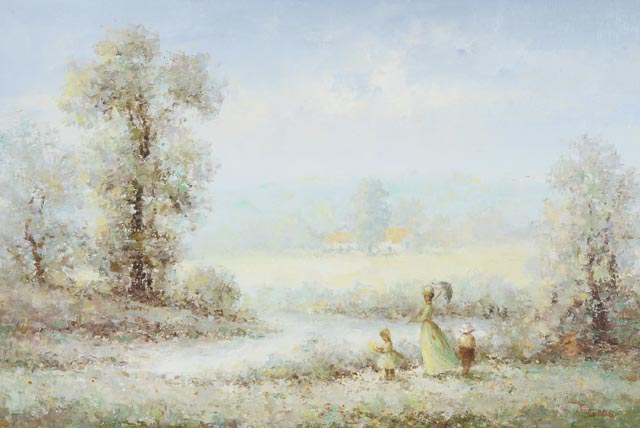 Henri DuBois Impressionist Oil on Canvas | EBTH