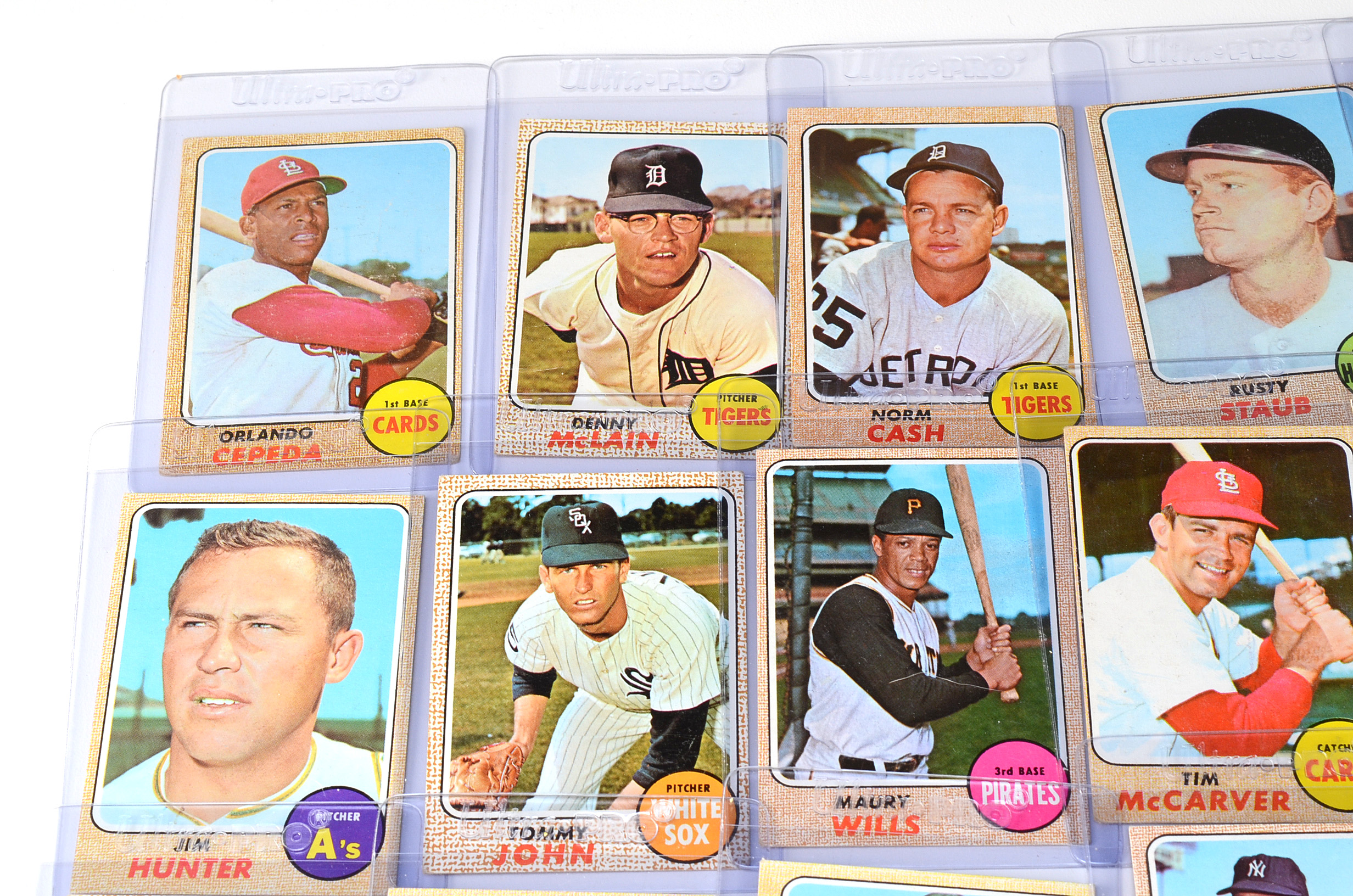 Thirty Four 1968 Topps Baseball Cards Stars And Hall Of Fame Players | EBTH