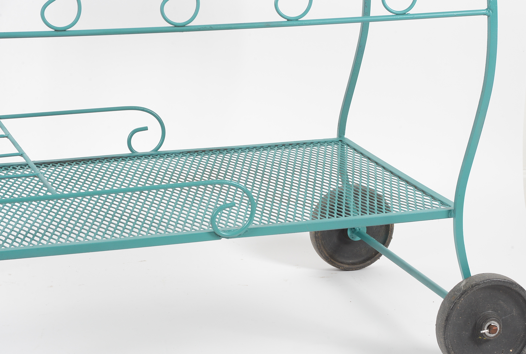 Blue Metal Bar Cart | EBTH