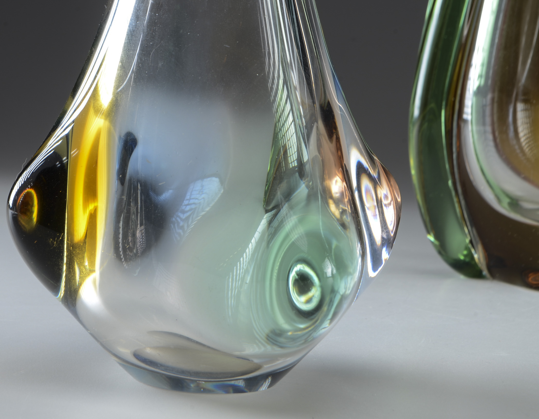 Three Mstisov Frantisek Zemek Style Glass Vases | EBTH