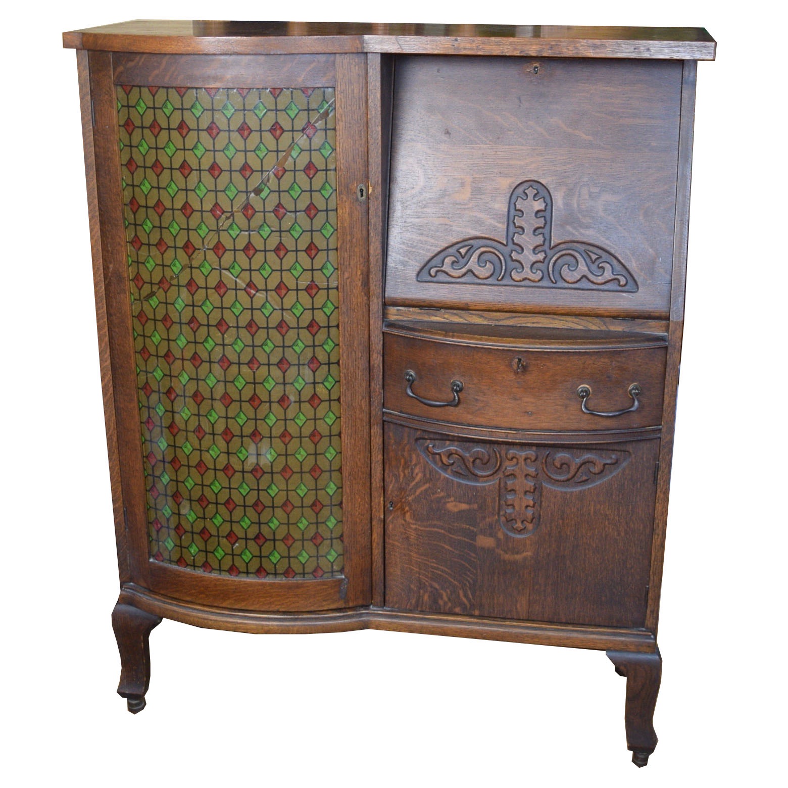 Victorian Curio with Secretary Desk | EBTH