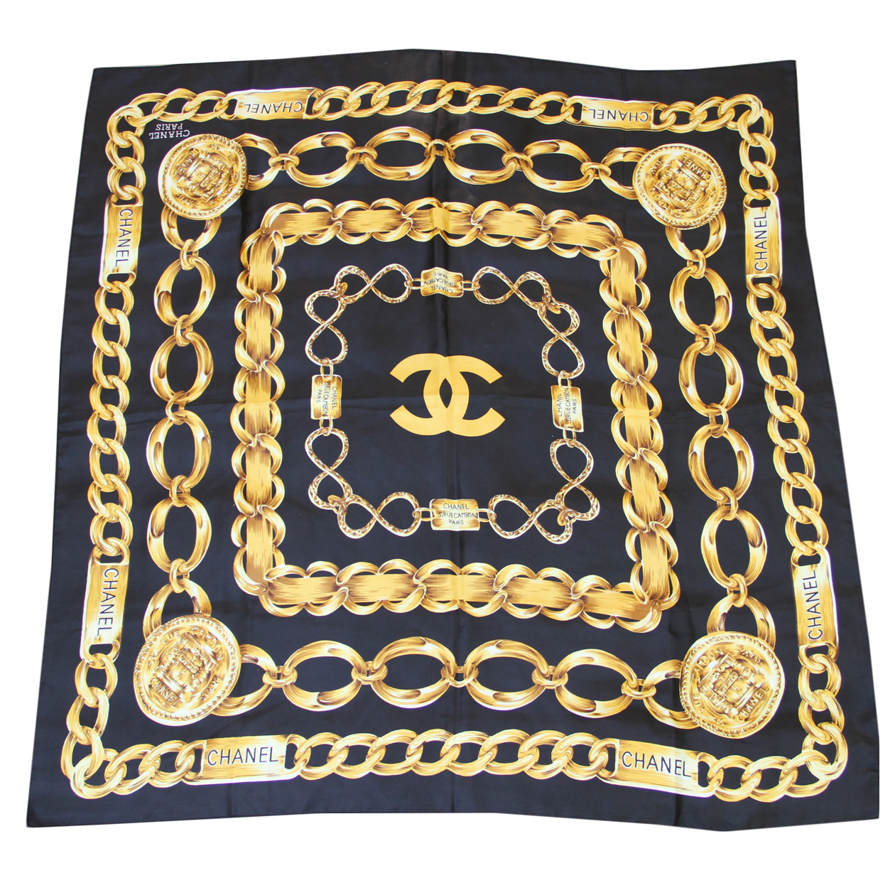 Vintage 80s Coco Chanel Scarf | EBTH